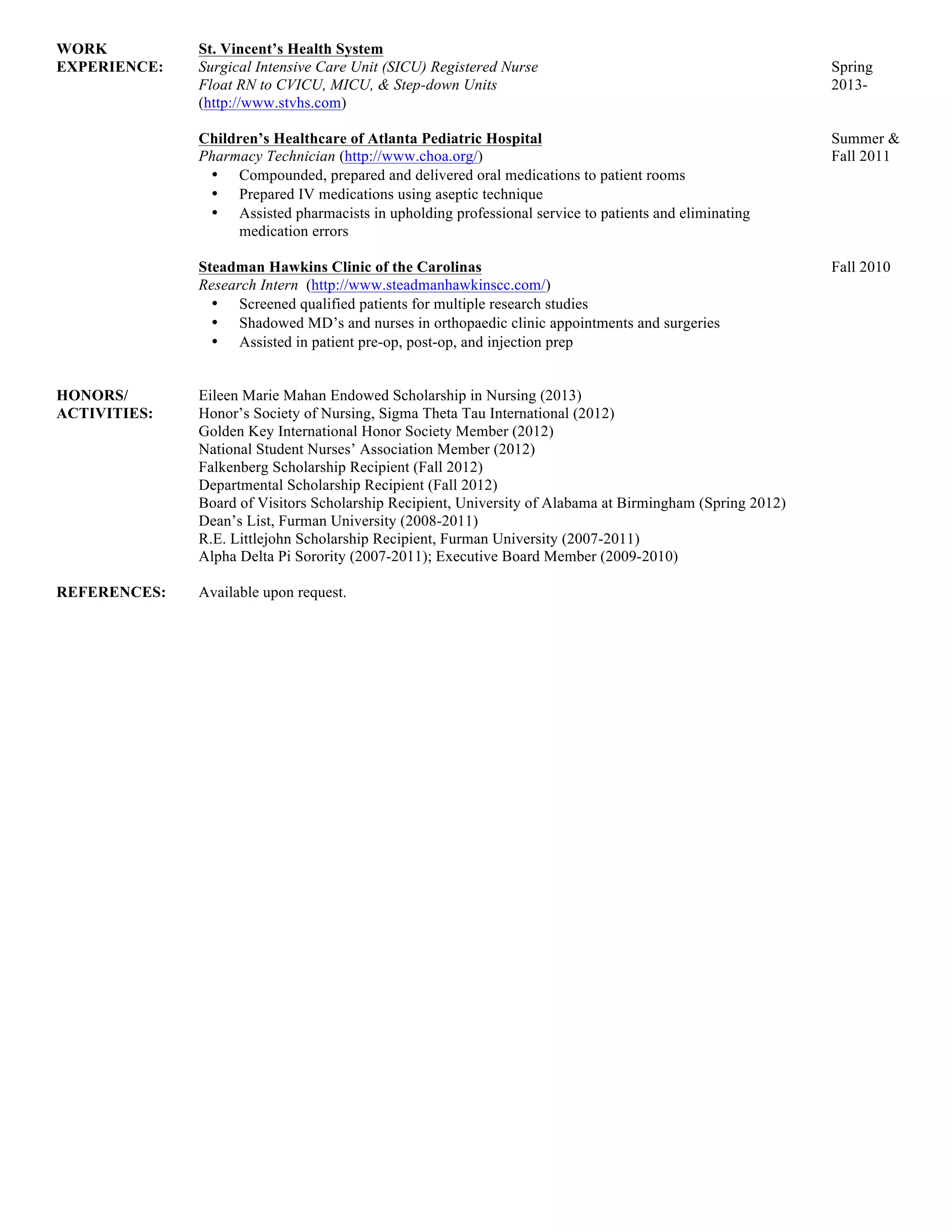 Suzanne Stearns CV 2015 | PDF