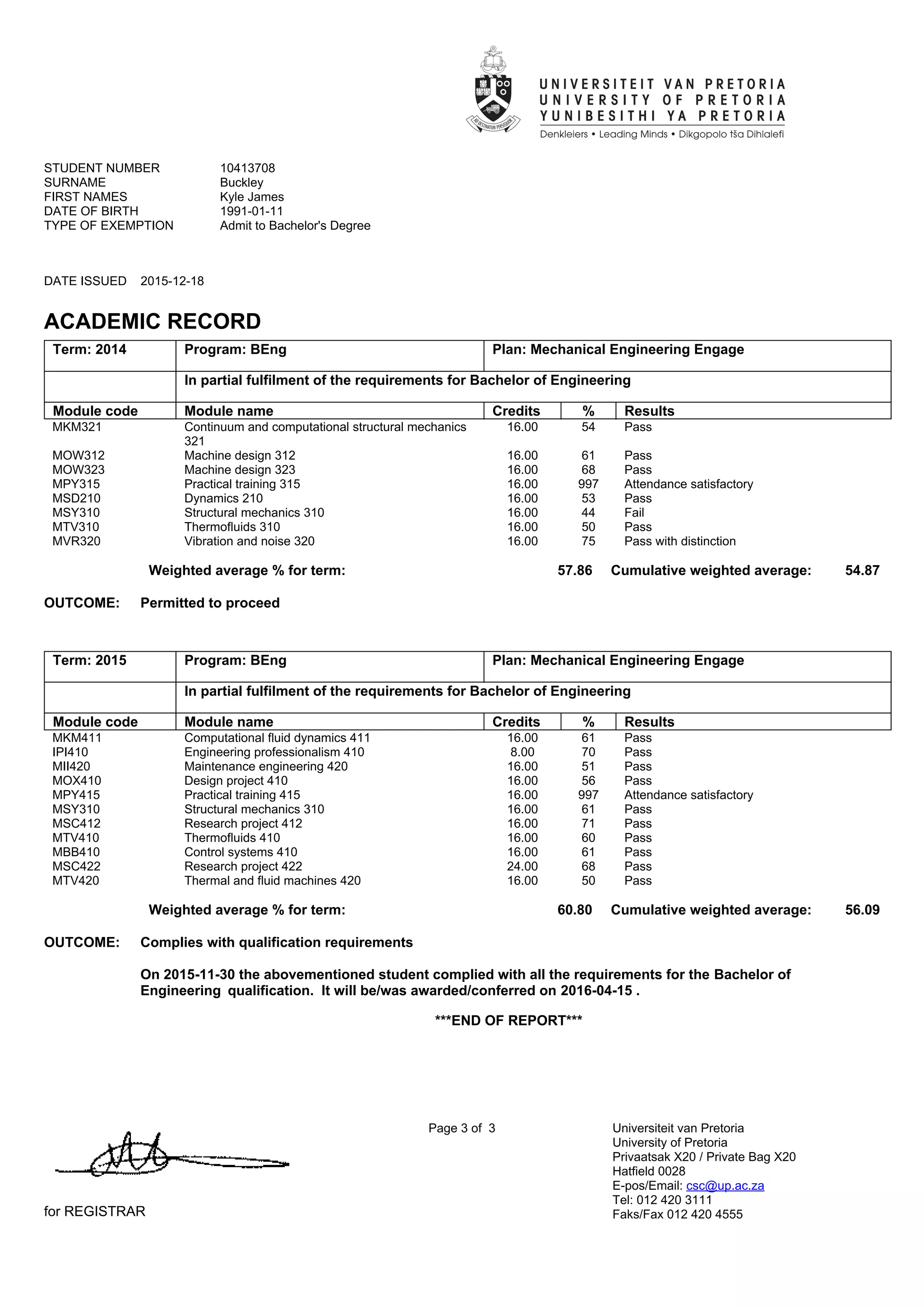FINAL UNIVERSITY MARKS | PDF