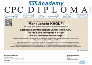 IRUcertificate | PDF