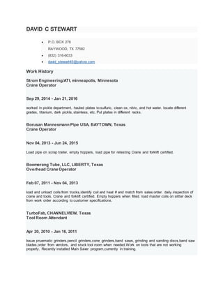 DAVID C STEWART | PDF