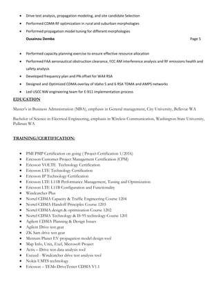 Ousainou Demba ResumeDM | DOC | Computer Networking | Computing