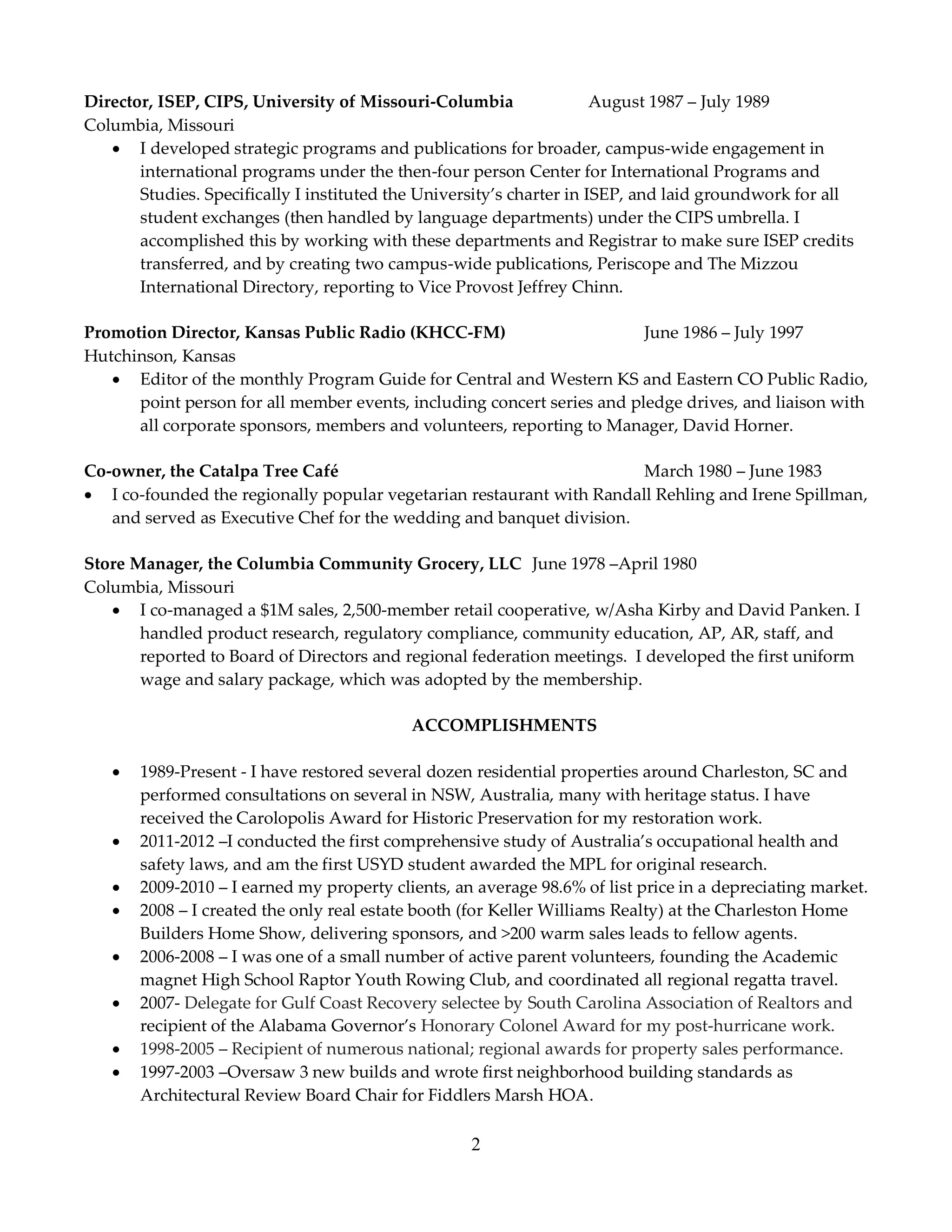 Wendy Hermance CV January 2015 | PDF