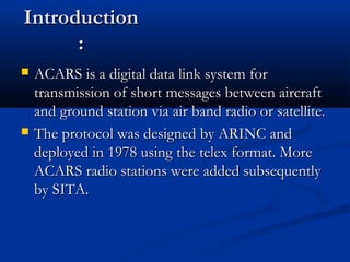 ACARS | PPT