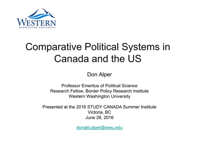 The Canadian Political System: A Comparative Perspective | PPTX ...