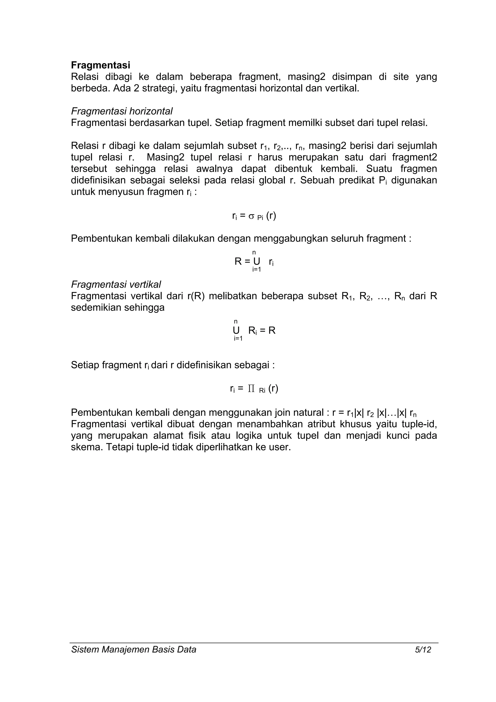 9 database terdistribusi | PDF