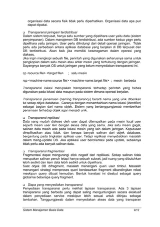 9 database terdistribusi | PDF