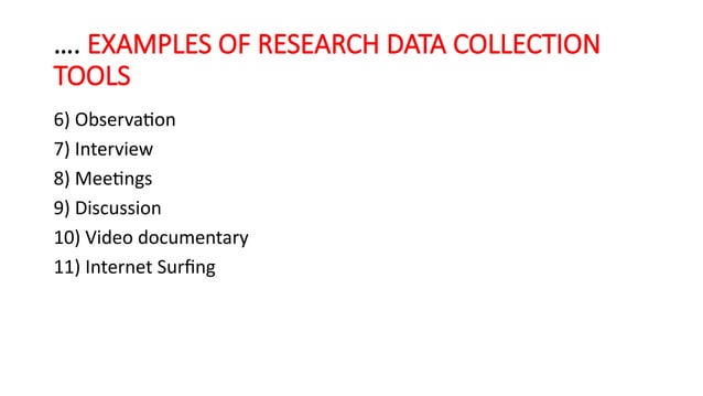 Research methodology 9 data collection.pptx | Free Download