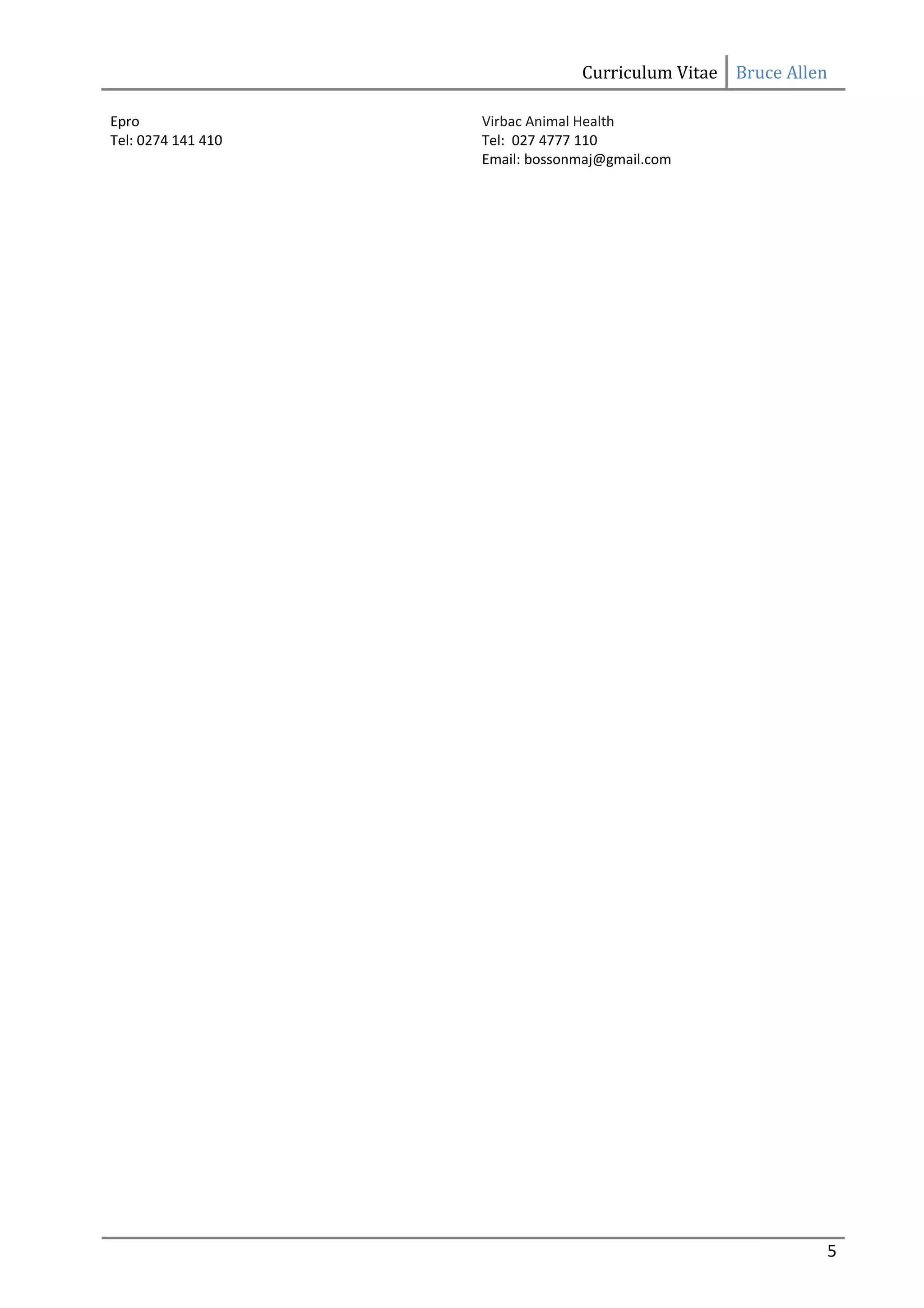 CV Bruce Allen 22816 | DOC