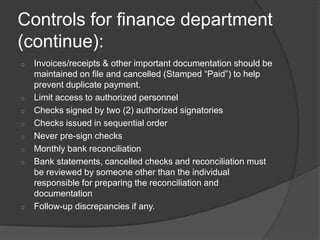 audit plan & controls | PPT