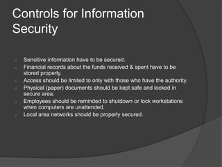 audit plan & controls | PPT