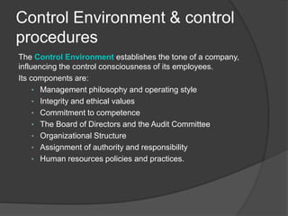 audit plan & controls | PPT