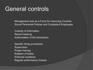 audit plan & controls | PPT