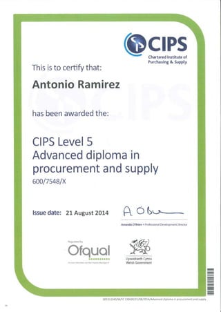 CIPS Level 5 - certificate AR.PDF