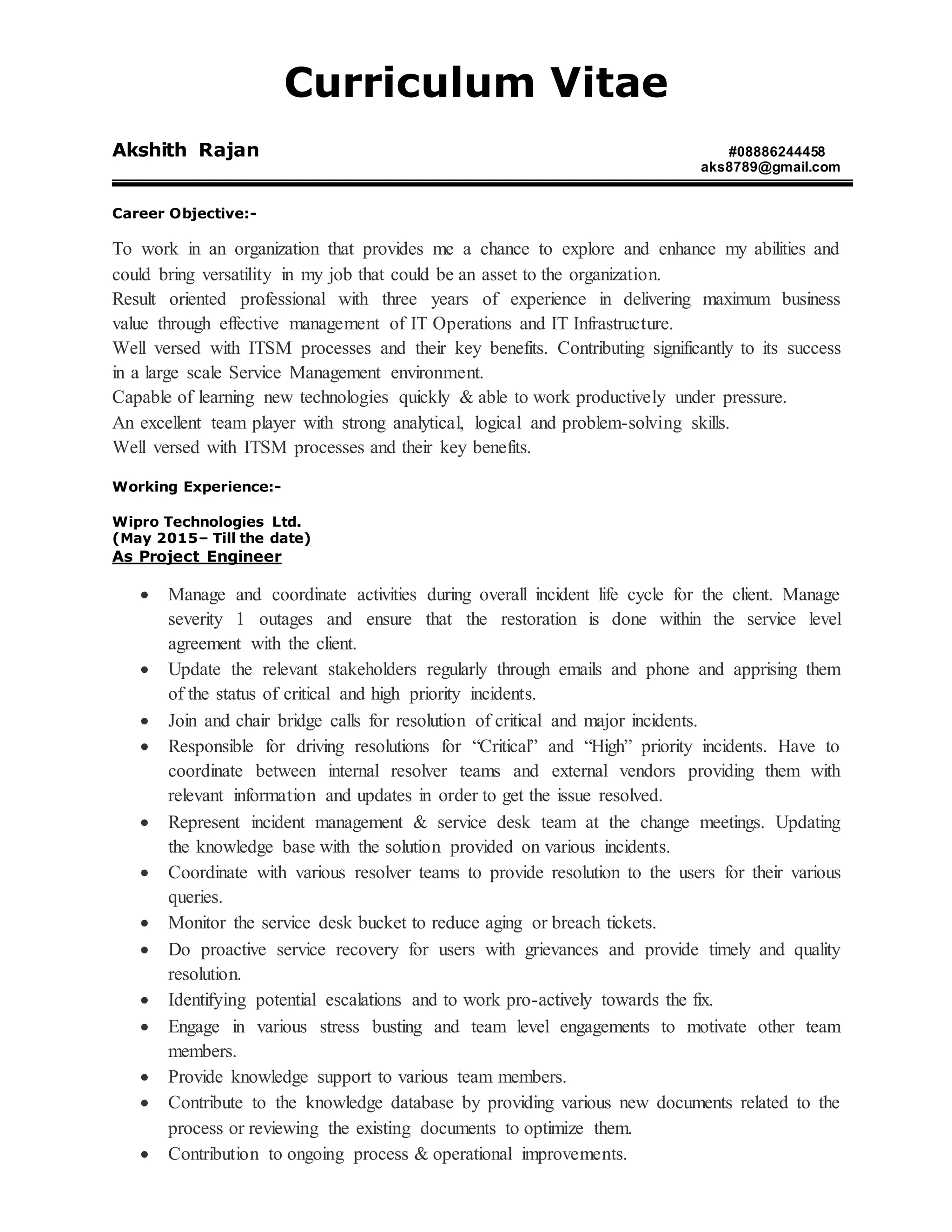 Resume Akshith | DOCX