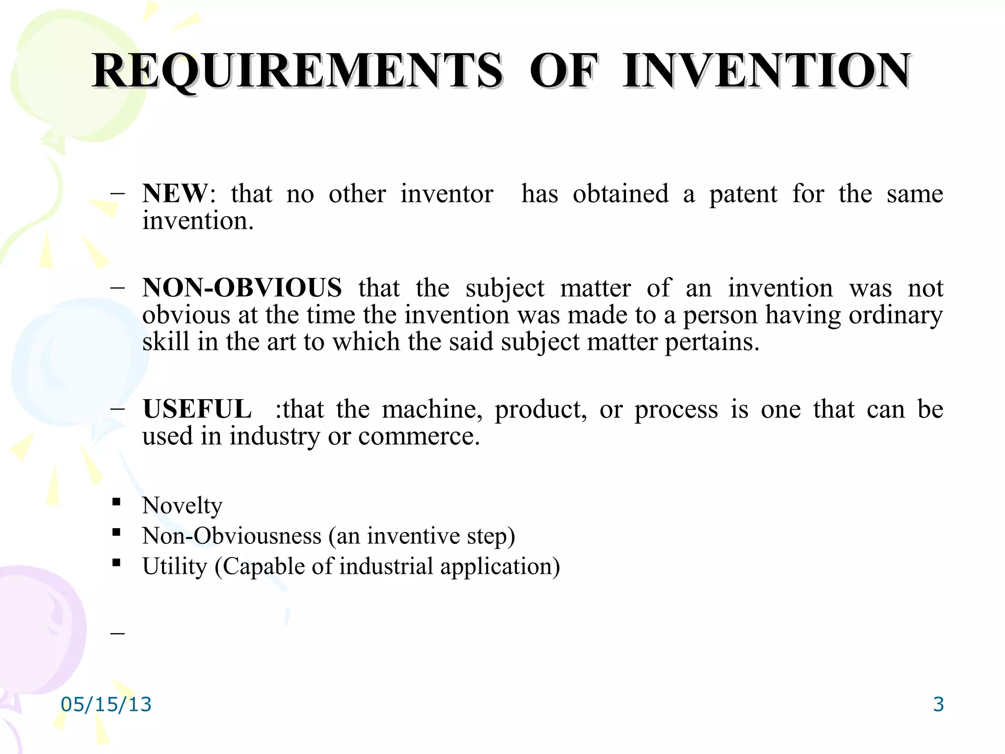 all about patents | PPT