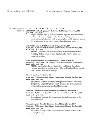Dave Goshorn - Resume | PDF