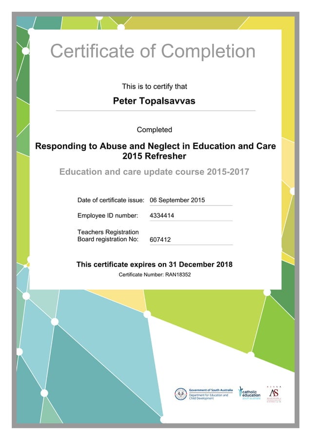 RAN certificate | PDF