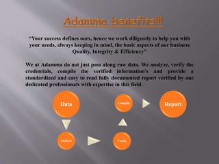Adamma BGV Presentation | PPSX