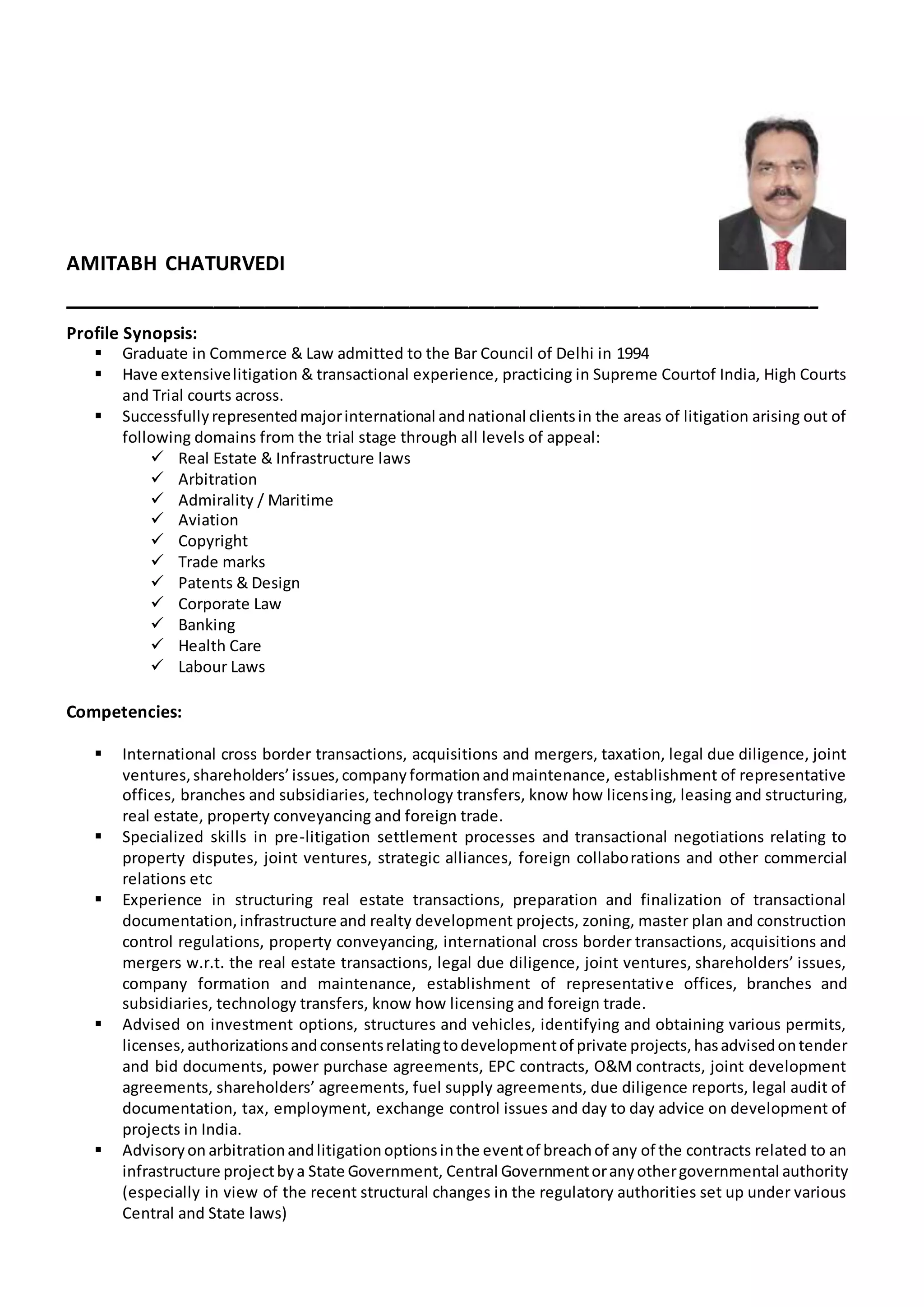 Amitabh's Profile | DOCX