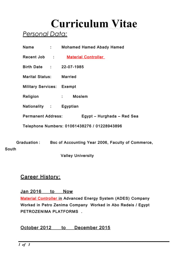 Material Controller | DOC