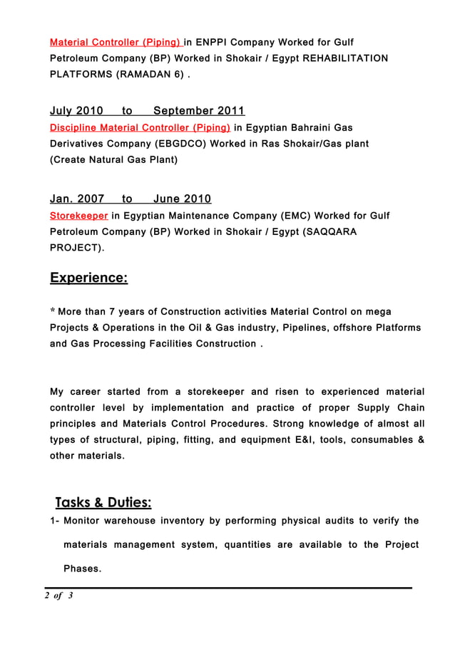 Material Controller | DOC