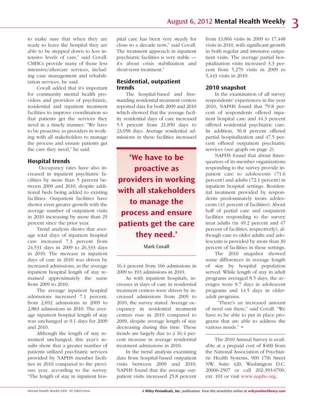 Mental Health Weekly Digest | PDF