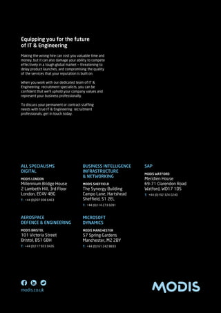 Modis Service Brochure | PDF