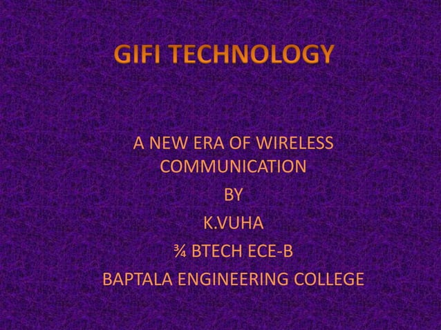 GIFI TECHNOLOGY | PPT