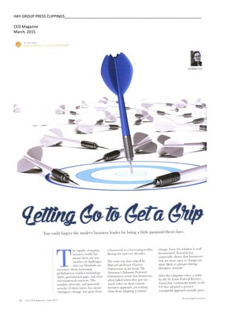 March CEO Magazine - Letting go to get a grip | PDF | Management ...