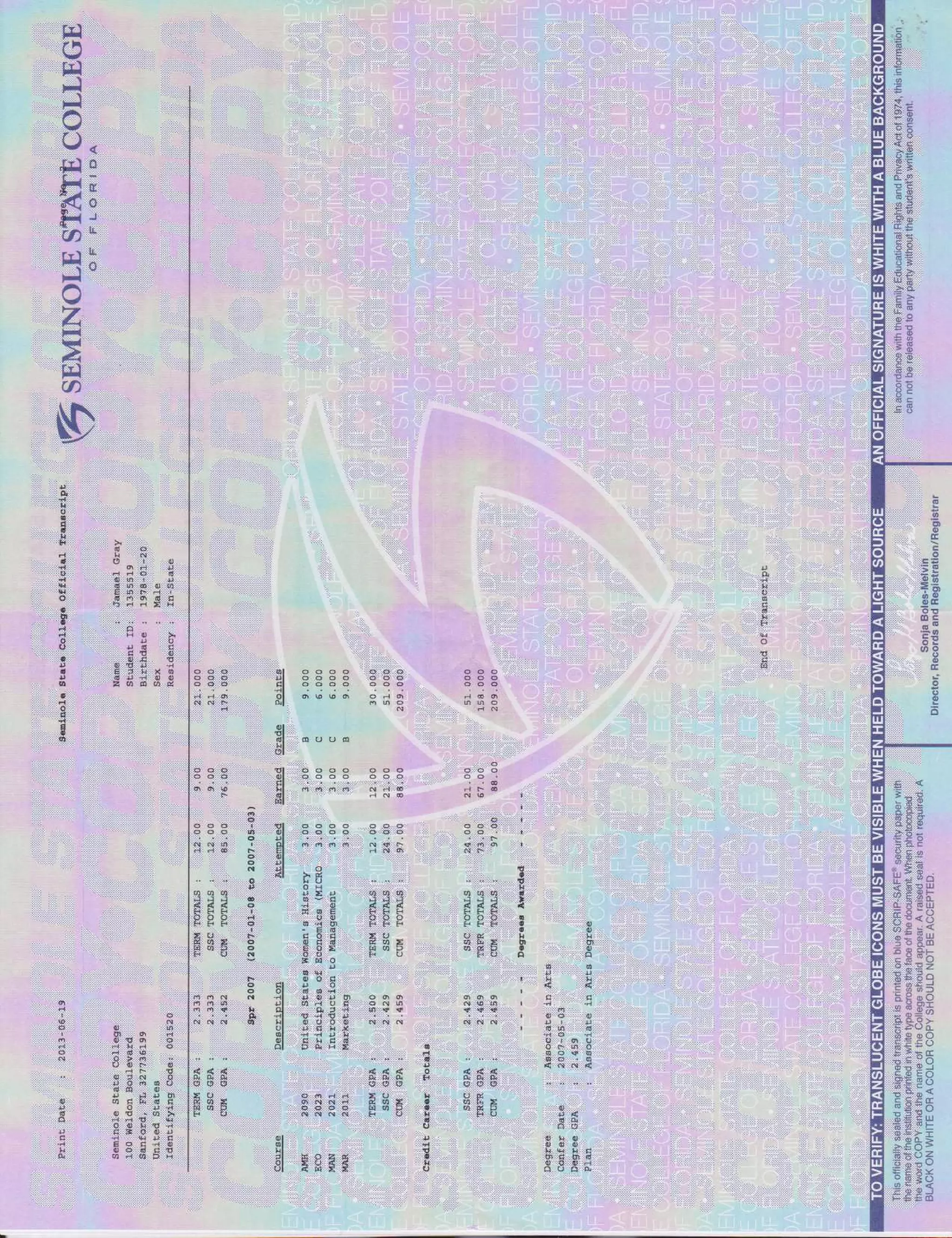 Seminole Transcripts 2 | PDF