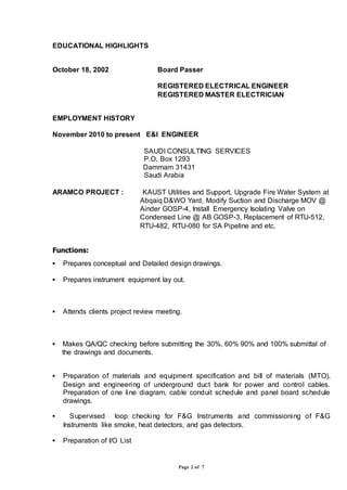 Ariel Pacis CV(2016) | DOCX