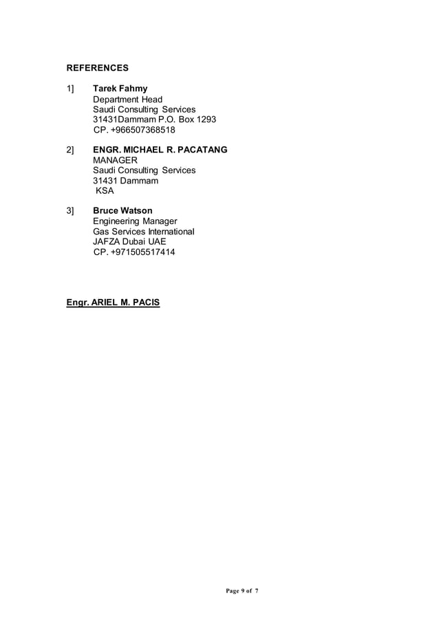 Ariel Pacis CV(2016) | PDF