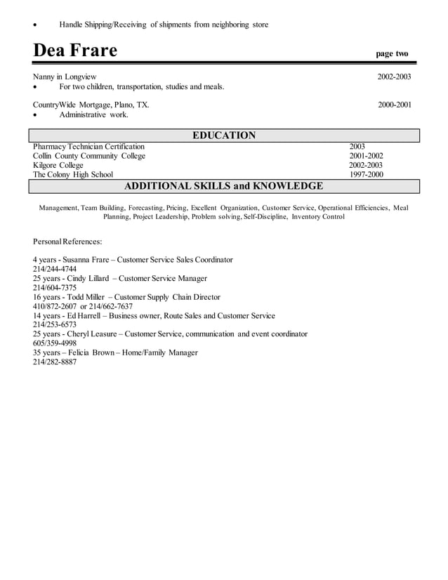 Dea Frare Resume Oct_2016 v3 | PDF