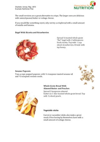 Meal plan example | DOCX