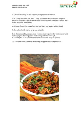 Meal plan example | PDF