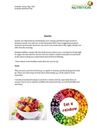 Meal plan example | DOCX