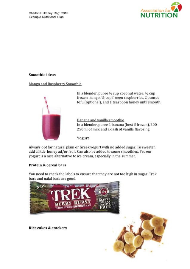 Meal plan example | PDF