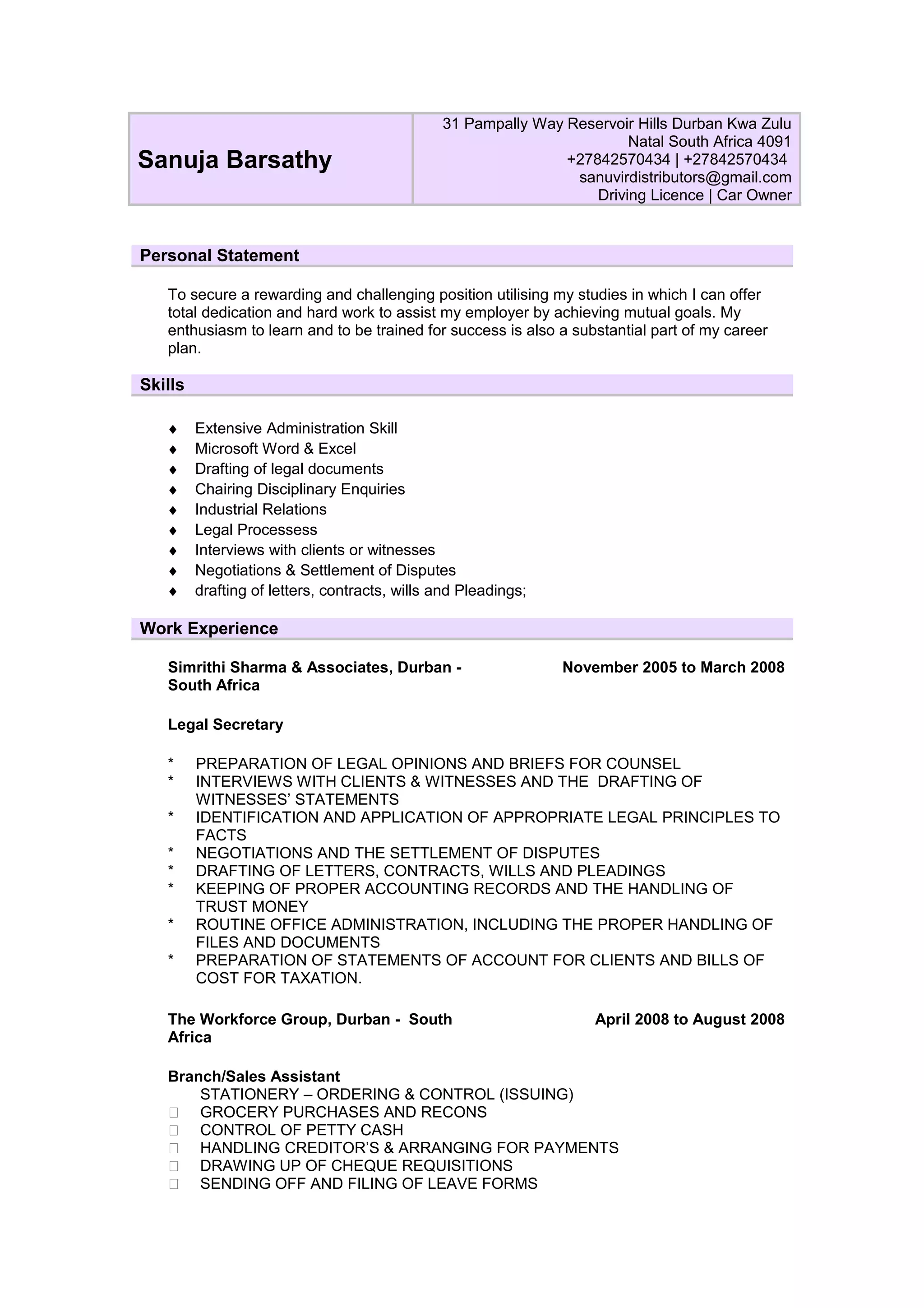 Sanuja CV | DOC