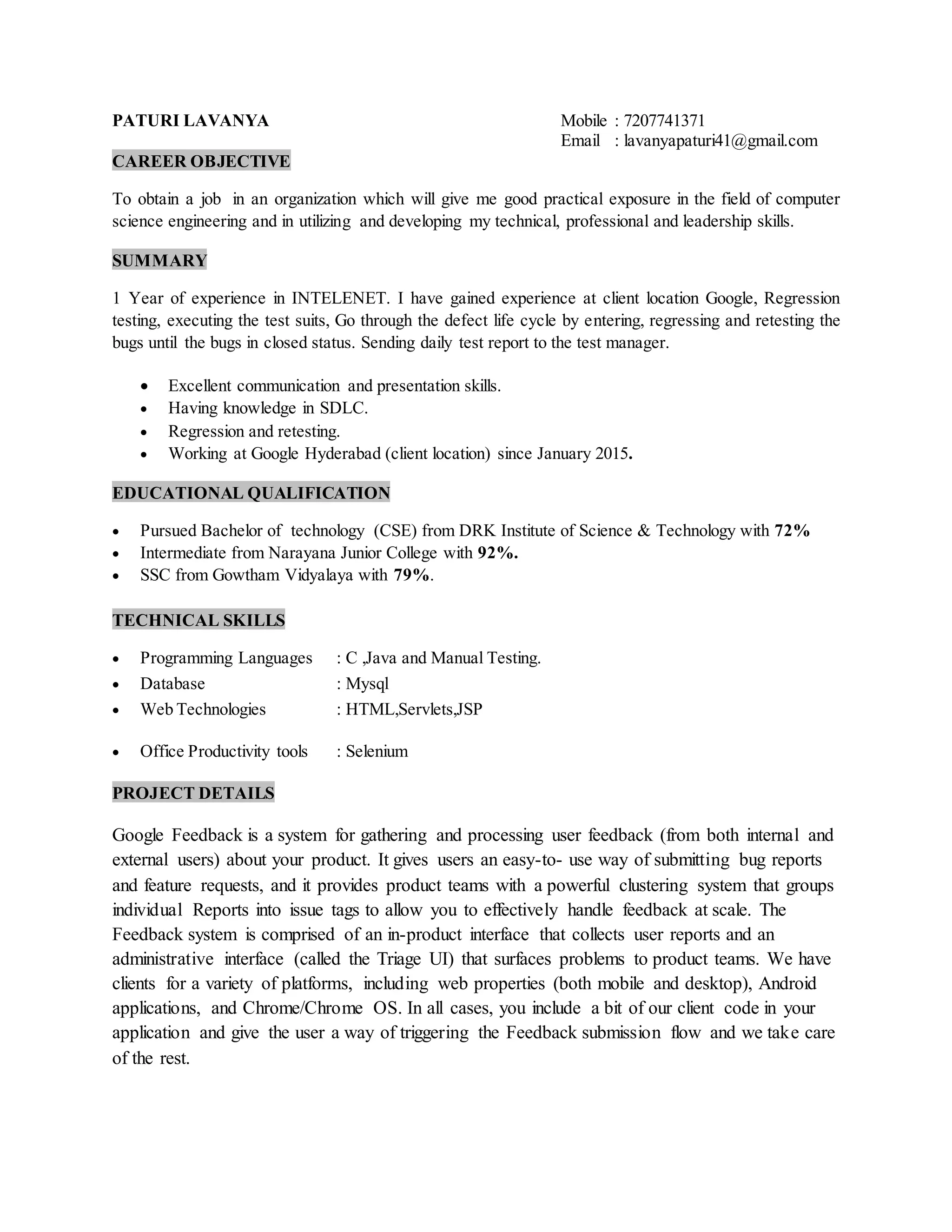 PATURI LAVANYA | DOCX