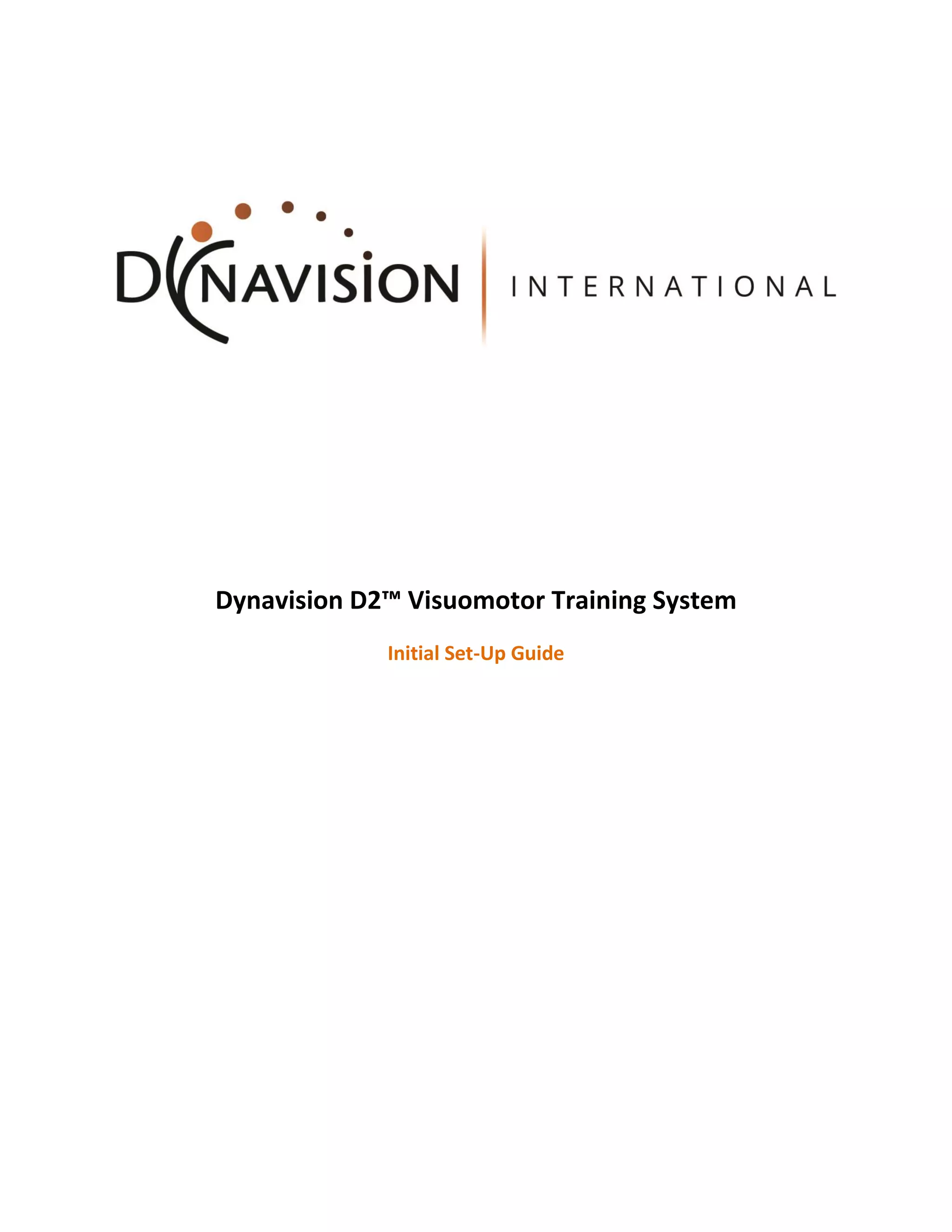 Initial Set Up Guide Final | PDF