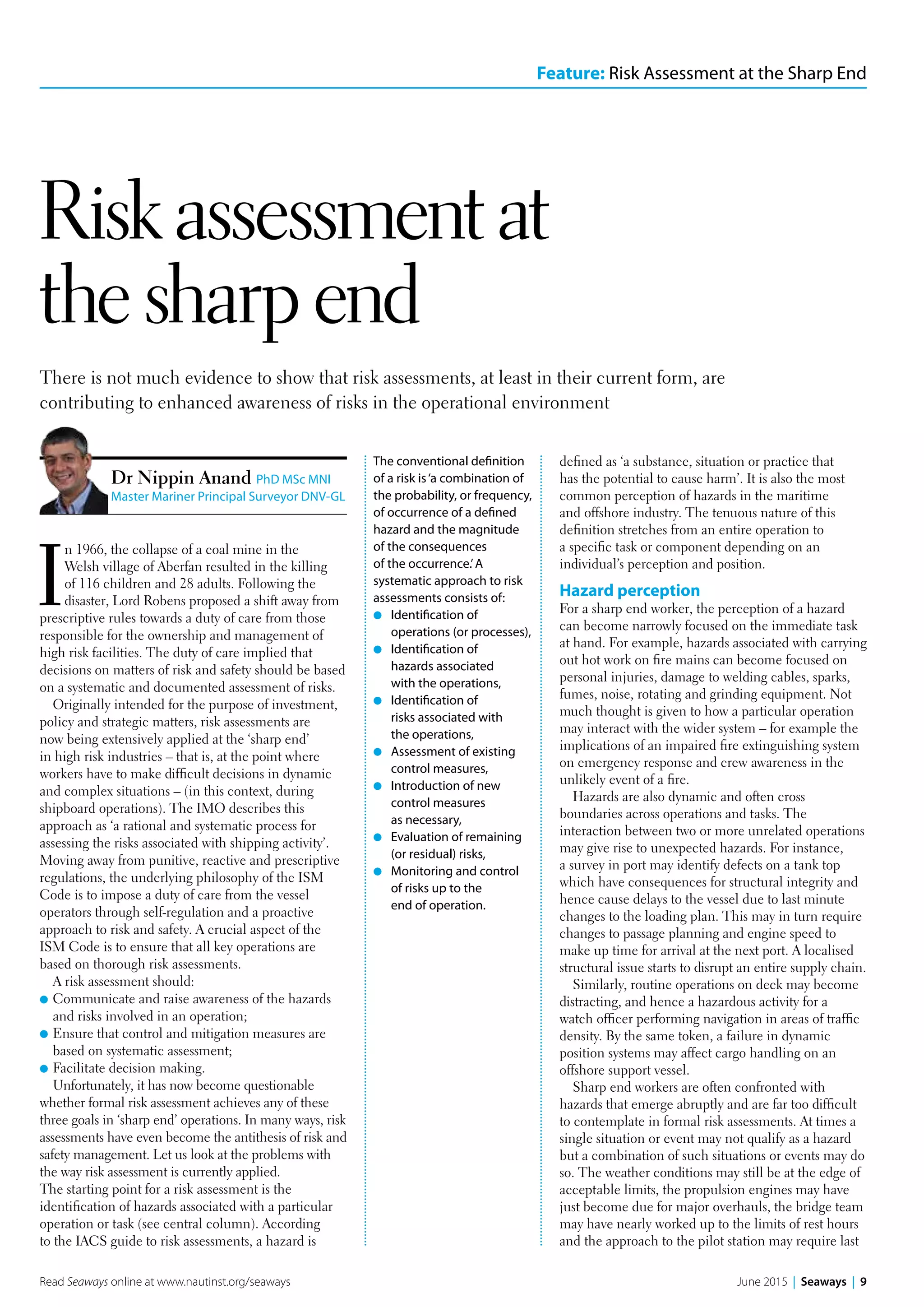 Risk Assessment | PDF