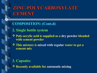 Polycarbonate Cement