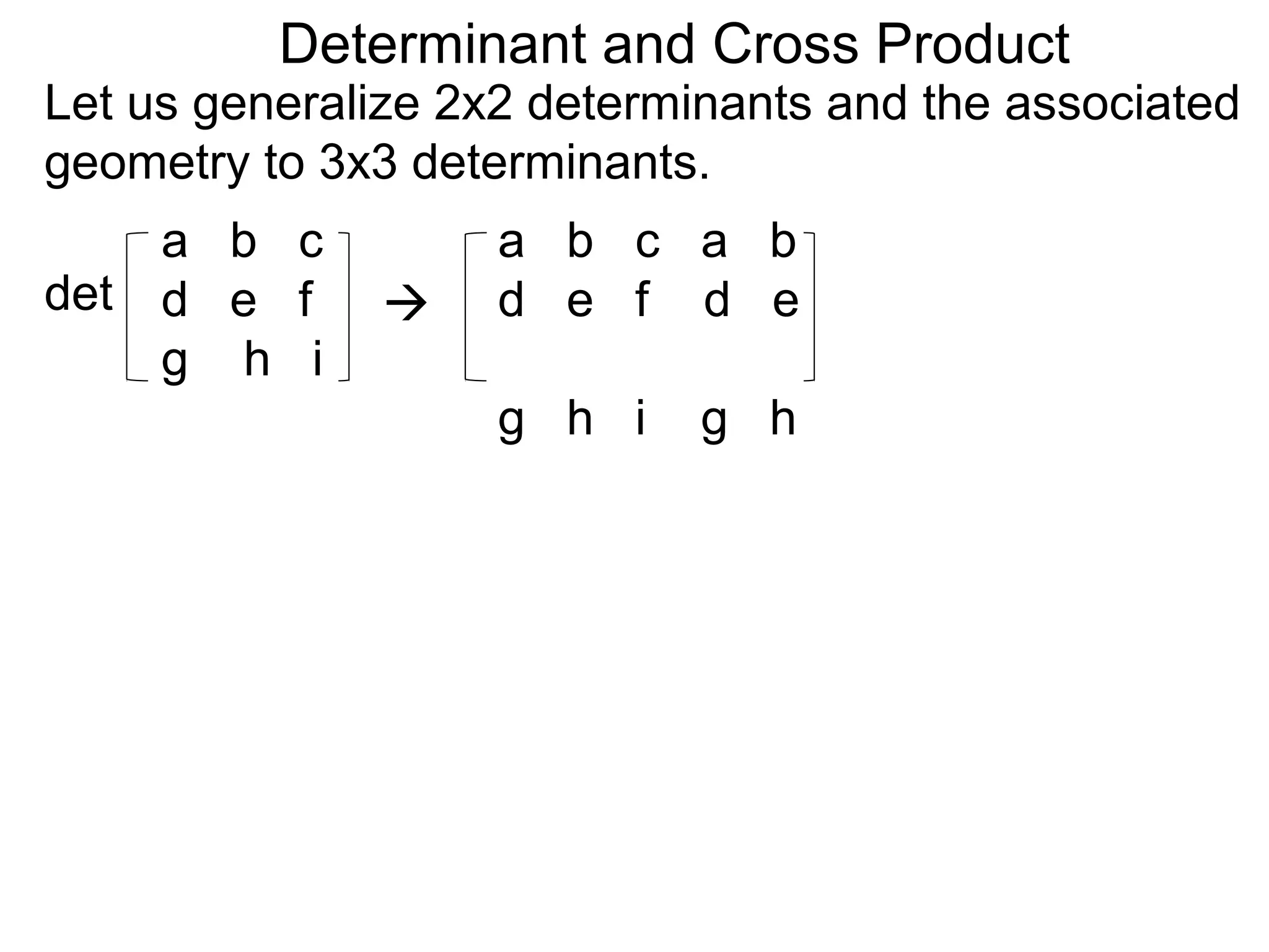 9 determinant and cross product | PPT