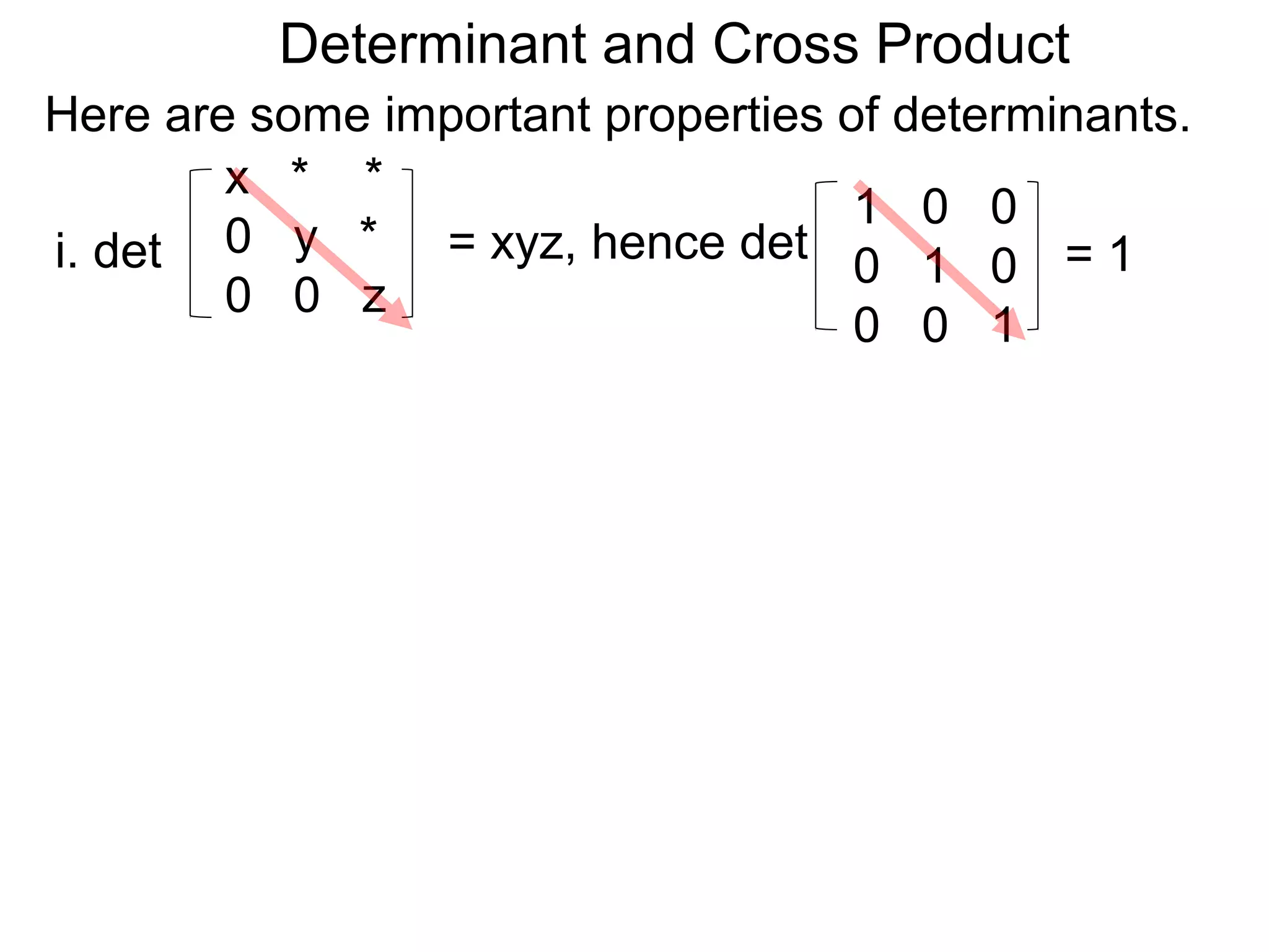 9 determinant and cross product | PPT