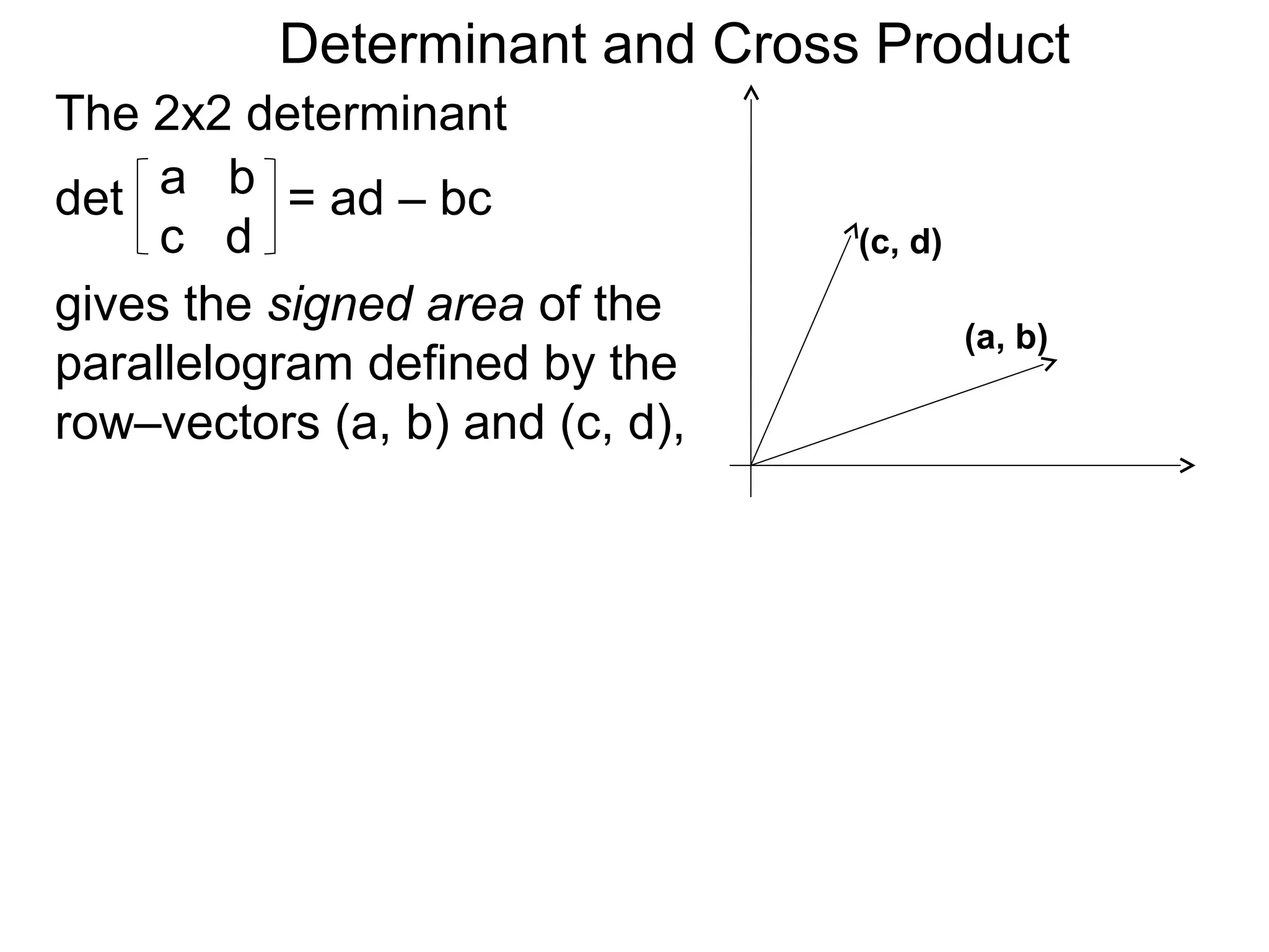 9 determinant and cross product | PPT
