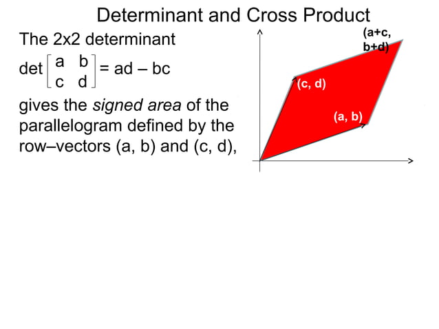 9 Determinant And Cross Product Ppt