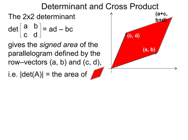 9 determinant and cross product | PPT