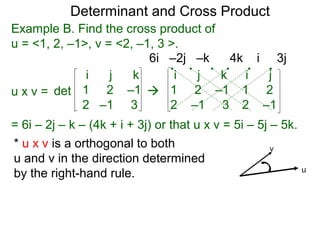 9 determinant and cross product | PPT