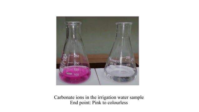 Determination of carbonates and bicarbonates in water sample | PDF ...