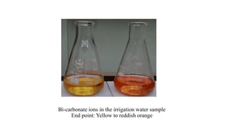 Determination of carbonates and bicarbonates in water sample | PDF